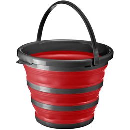 Westmark Falteimer, B:33cm H:4,9cm L:34,5cm, rot, Eimer, faltbar, 10 Liter, Kunststoff