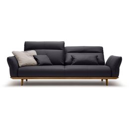 3,5-Sitzer, B:228cm H:103cm T:100cm, schwarz, CREATION BY ROLF BENZ, NaturLEDER OSKAR (echtes Rindsleder), Sofas, "CR.460 Designsofa mit