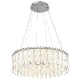 Globo LIGHTING Hängeleuchte "KLUNKA", verchromt, Ø 79,5cm H: 120cm, 1 Stk., Leuchten, Hängelampe Esszimmer-Leuchte Esstischleuchte Wohnzimmer