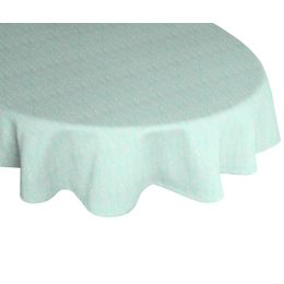 Tischdecke Adam, &Oslash;:145cm, blau, Bio-Baumwolle, Tischdecken, "Little Parrot", aus 100% Bio-Baumwolle
