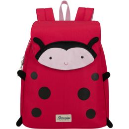 Samsonite Kinder Kinderrucksack "Happy Sammies ECO, S+, Ladybug Lally", rot, Polyester, Rucksäcke, Kindergartenrucksack Kinderfreizeitrucksack