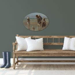 Leinwandbild, B:70cm H:50cm T:2,5cm, bunt, Art for the home, Leinwand, Wohnzimmer, Bilder, "Kinder Meer (Jozef Isra&euml;ls)", Kinder des Meeres 50 x 70 cm