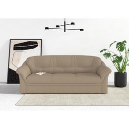3-Sitzer DOMO collection, B:184cm H:84cm T:82cm, braun, 92% Polyester, 8% Nylon, Sofas, "Montana f&uuml;r kleine R&auml;ume, Breite 184cm, komfortabel und