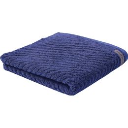 Duschtuch Ross, B:70cm L:140cm, blau, Frottier, Obermaterial: 100% Baumwolle, Handt&uuml;cher, "Smart", Uni-Rippe mit Velourslabel