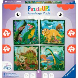 Ravensburger Kinder Puzzle "PuzzleUP, Dinosaurier", bunt, B:22,2cm H:22,2cm, Puzzles, Made in Europe