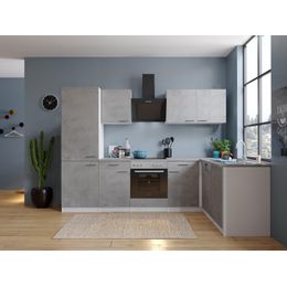 Winkelk&uuml;che respekta, B:280cm H:200cm T:172cm, grau, Komplettk&uuml;chen-Sets, "Malia", Breite 280 cm, 85 cm Arbeitsh&ouml;he, in exklusiver Konfiguration f&uuml;r