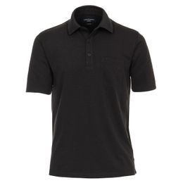 Poloshirt Casamoda "Casamoda Polo-Shirt uni", Herren, Gr. M, dunkelgrau, 55% Baumwolle, 45% Polyester, Shirts
