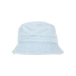 Flexfit Damen Flex Cap "Flexfit Unisex Denim Bucket Hat"light blau, unifarben, 100% Baumwolle, Caps