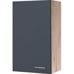 H&auml;ngeschrank Flex-Well, B:50cm H:89cm T:32cm, grau, Holzwerkstoff, K&uuml;che, Schr&auml;nke, "Morena", (B x H x T) 50 x 89 x 32 cm, f&uuml;r viel Stauraum