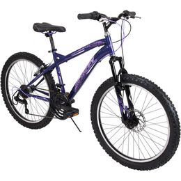 Huffy Jugendfahrrad, 41cm, 24 Zoll (60,96cm) hinten: 24 Zoll (60,96cm), lila, Fahrr&auml;der