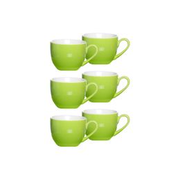Ritzenhoff & Breker Espressotasse "Espressotassen Doppio 80 ml 6er Set", gr&uuml;n, RITZENHOFF & BREKER, Trinkgef&auml;&szlig;e