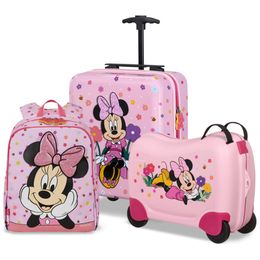 Samsonite Kinder Kinderkoffer "DAYDREAM DISNEY, Minnie Flower Power"minnie flower power, Polycarbonat, Koffer, Kinder-Reisegepäck Kindertrolley