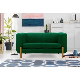 2-Sitzer Home Affaire, B:160cm H:76cm T:88cm, grün, Sofas, "Gaut", 2-Sitzer