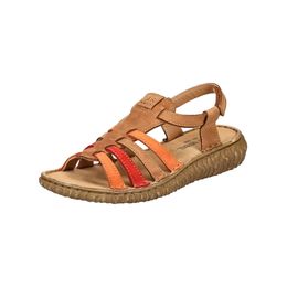 Josef Seibel Damen Riemchensandale "Josef Seibel Sandalen Leder", Gr. 38kastanie, Leder, Schuhe