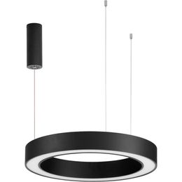 NOVA LUCE LED-Hängeleuchte "MORBIDO", 1, Ø 60cm, 1 Stk., schwarz, Leuchten