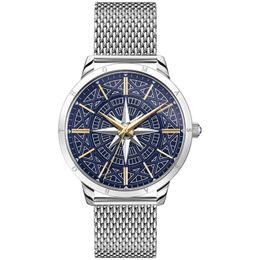 Thomas Sabo Damen Quarzuhr "REBEL SPIRIT KOMPASS", silber, Armbanduhren, Armbanduhr,Damen,Herren,Onyx- oder Lapislazuli-Steine,Edelstahlarmband