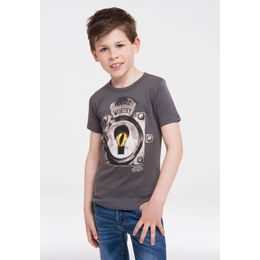 logoshirt M&auml;dchen T-Shirt "Fantastic Beasts - Muggle Worthy", grau, Gr. 122, bedruckt, 100% Baumwolle, Shirts, mit Phantastische Tierwesen-Frontprint
