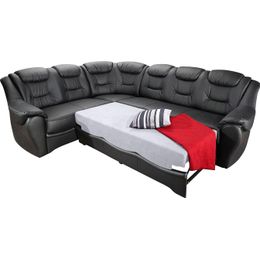 Sit & More Ecksofa SIT & MORE, B:265cm H:94cm T:215cm, schwarz, PRIMABELLE-Microfaser (100% Polyester);SOFTLUX-Kunstleder;Luxus-NaturLEDER, Wohnzimmer, Sofas,