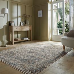 Teppich FLAIR RUGS, B:200cm H:7mm L:300cm, bunt, Kunstfaser, Wohnzimmer, Teppiche, "Sibyl Vintage", aus recyceltem Material