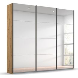 Schwebet&uuml;renschrank Rauch, B:203cm H:229cm T:62cm, braun, Holzwerkstoff, Schr&auml;nke, "Kleiderschrank Schrank Garderobe W&auml;scheschrank Ankleide ORACLE",