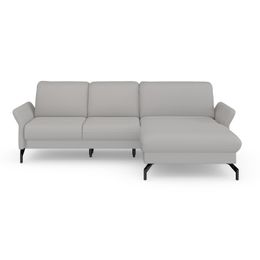 Sit & More Ecksofa SIT & MORE, B:253cm H:84cm T:165cm, silber, Wohnzimmer, Sofas, "Fashion L-Form", wahlweise mit Kopfteilverstellung und Vorziehsitz, motorisch