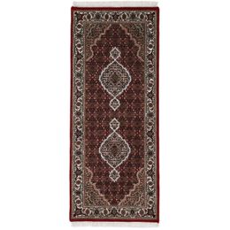 Orientteppich WOVEN ARTS, B:80cm H:15mm L:250cm, rot, Wolle, Teppiche, "Tabriz Mahi, auch als L&auml;ufer", handgekn&uuml;pft, Wohnzimmer, reine Wolle