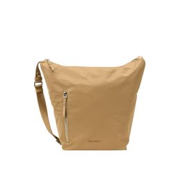 Marc O'Polo MARC O'POLO Damen Umhängetasche "aus recyceltem Material", beige, Polyamid, Taschen
