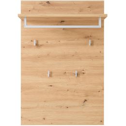 Garderobenpaneel Innostyle, B:78cm H:117cm T:30cm, braun, Holzwerkstoff, MDF, Garderobenpaneele, "BARI Graderobenpaneel, BxHxT 40x158x30 cm", 1