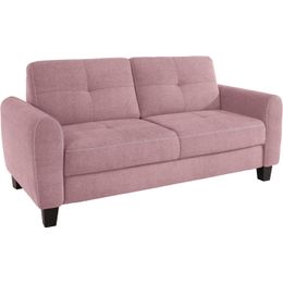 Sit & More 2,5-Sitzer SIT & MORE, B:194cm H:91cm T:90cm, rosa, Luxus-Microfaser ALTARA NUBUCK (100% Polyester);Luxus-Microfaser (100% Polyester), Sofas,