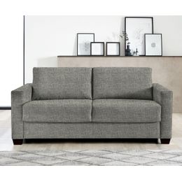 Schlafsofa Bali, B:195cm H:20cm, grau, 100% PES, Wohnzimmer, Sofas, "Denver, Dauerschl&auml;fer", in 140er und 160er Breite, inkl. Ergoflex-Unterfederung