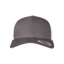 Flexfit Herren Flex Cap "Flexfit Unisex Retro Trucker 2-Tone"schwarzgrau, wei&szlig;, 60% Baumwolle, 40% Polyester, Caps