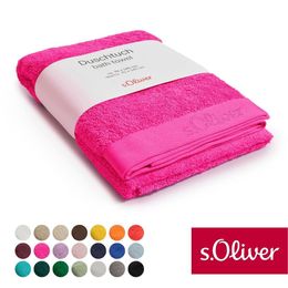 Duschtuch s.Oliver, B:70cm L:140cm, pink, Walkfrottier, Baumwolle, Handt&uuml;cher, "s.Oliver, Premium Qualit&auml;t, 600 gr/m&sup2;, auch als Sets erh&auml;ltlich",
