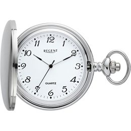 Regent Uhren REGENT Damen Taschenuhr "P735-19517749", silber, Taschenuhren, Quarzuhr, Herrenuhr, Acrylglas, Geschenkidee