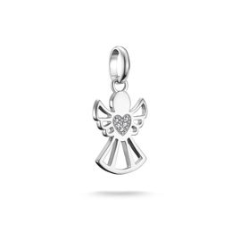 Thomas Sabo Damen Charm-Einhänger "Charm Beschützer der Liebe - Connect", silber, Silber 925 (recycelt), Charms, mit Zirkonia (synth.)