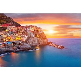 papermoon Fototapete "Manarola, Cinque Terre Coast", B/L: 5m x 2,8m, Bahnen: 10 Stk., bunt, Tapeten