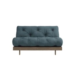Daybett Karup Design, B:140cm H:85cm, blau, Bezug: 80% Baumwolle, 20% Polyester, Daybetten, "Daybett Roots Schlafsofa – Gästebett & Sofa aus