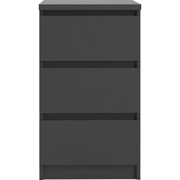 Kommode Inosign, B:40,4cm H:70,1cm T:50cm, schwarz, Spanplatte, Schlafzimmer, Sideboards, "Naia", Elegante und modernes Sideboard mit 3