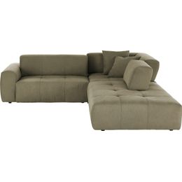 Ecksofa 3C CANDY, B:285cm H:74cm T:268cm, gr&uuml;n, 100% Polyester, Wohnzimmer, Sofas, "Yoshy Komfortsofa, bequem und modern, hochwertige