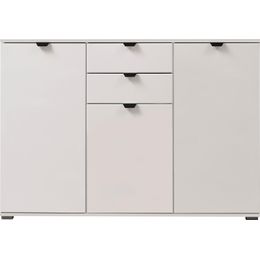 Sideboard Inosign, B:135cm H:95cm T:40cm, wei&szlig;, Spanplatte, Wohnzimmer, Sideboards, "Duero", Kommode mit 2 Schubk&auml;sten, Breite 135 cm