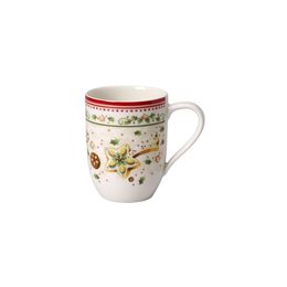Villeroy & Boch VILLEROY & BOCH Becher "Becher mit Henkel Sternschnuppe Winter Bakery Delight 290 ml bunt", bunt, Trinkgefäße