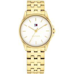 Tommy Hilfiger Damen Quarzuhr "JADE", gold, Armbanduhren, Armbanduhr, Damenuhr, Edelstahlarmband, analog