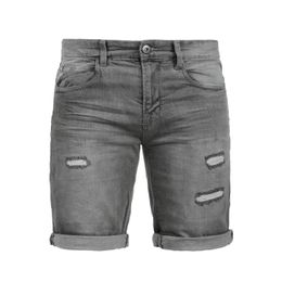 INDICODE Herren Jeansshorts "Jeansshorts IDHallow", grau, Basic, Gr. XL, Web, Obermaterial: 98% Baumwolle CO. 2% Elasthan EL., Jeans