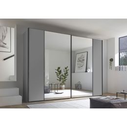 Schwebet&uuml;renschrank STAUD, B:249cm H:240cm T:68cm, grau, Holzwerkstoff, Schr&auml;nke, "Sonett 120 G, Made in Germany", mit vier verschiedenen