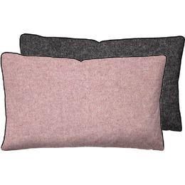 Kissenbezug Biberna, B:40cm L:60cm, lila, Flanell, Obermaterial: 100% Baumwolle, Outdoor, Kissenbez&uuml;ge, "Hermal Flanell mit Rei&szlig;verschluss,