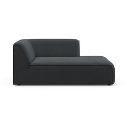 Ottomane OTTO HOME, B:100cm H:70cm T:162cm, grau, 100% Polyester, Sofas, "Merid Chaiselongue, Maße B/T/H: 100/162/70 cm", als Modul oder separat