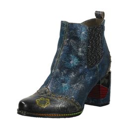 Laura Vita Damen Stiefelette "Laura Vita Stiefelette Leder/Textil", Gr. 39blau, Leder, Textil, Schuhe