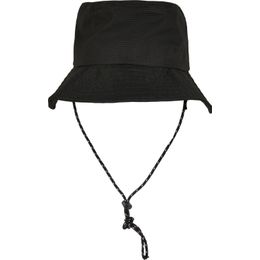 Flexfit Damen Flex Cap "Flexfit Bucket Hat Adjustable Flexfit Bucket Hat"schwarz, unifarben, 100% Polyester, Caps