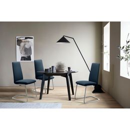 Polsterstuhl stressless, B:53cm H:105cm T:60cm, blau, Microfaser DINAMICA (88% Polyester, 12% Polyurethan), Esszimmer, Stühle, "Laurel", High Back,