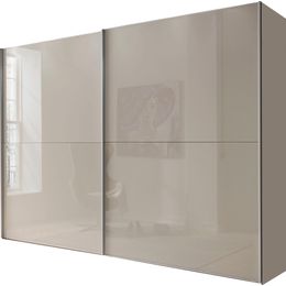 Schwebetürenschrank Wiemann, B:150cm H:217cm T:67cm, grau, Schränke, "Orion, Kleiderschrank, Schrank, Wäscheschrank, mit Schiebetüren", hochwertige