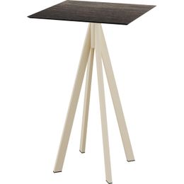Klapptisch Essentials, B:70cm H:109,2cm T:70cm, beige, Stahl/HPL Tischplatte, Garten, Tische, "Infinity", in verschiedenen Ausführungen